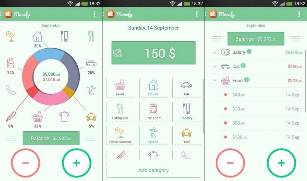 Monefy: Ứng dụng quản lý chi tiêu trên Android | Nomudas's Treasure